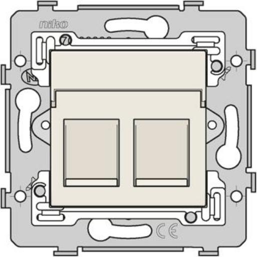 NIKO WCD MOD 2X RJ45 FTP CAT5 CR (100-75256) kopen? | Elektroshop.nl