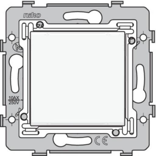 Niko Original enkelvoudige schakelaar met insteekklemmen, sokkel en ...