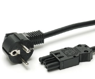 Gst18I3 Netsnoer 1,5mm² 1 Meter Pvc Eca Zwart kopen? | InstallatieBalie.nl