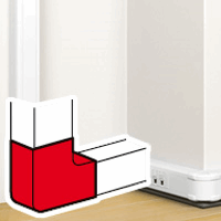 DLP snap-on vlakke hoek tbv 075602 wit kopen? | InstallatieBalie.nl