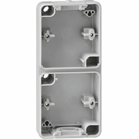 Gira WD-IP44 Opbouwbehuizing 3-v vert. 2xTule grijs 006235 kopen ...