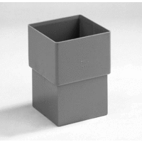 pvc vierkante verbindingsmof 80x80 mm lijmmof verjongd spie grijs kopen ...